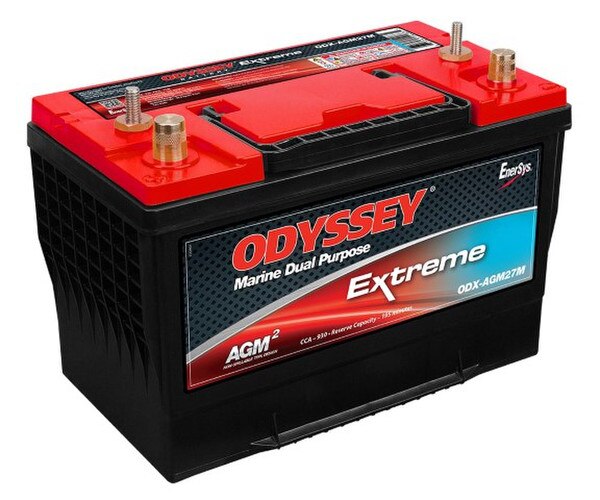 ODYSSEY MARINE DEEP CYCLE SEALED AGM BATTERY 12V 92 AH 1080 MCA 930 CCA ...